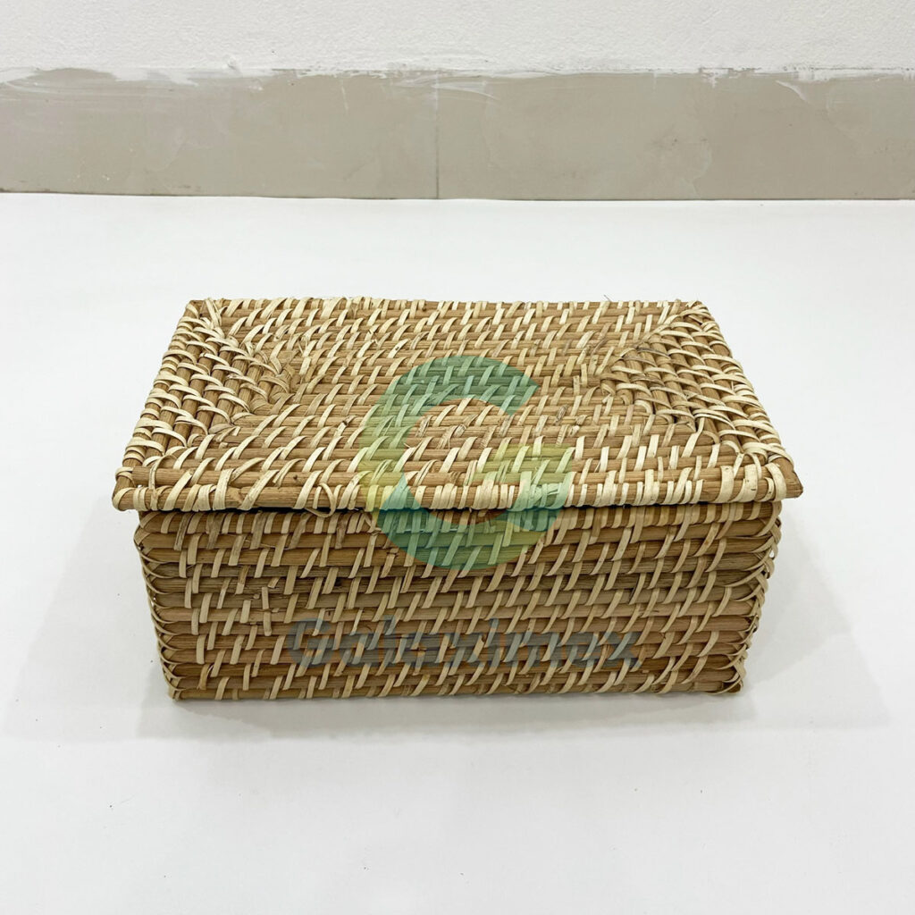 Natural Rattan Box with Lid - Galaximex